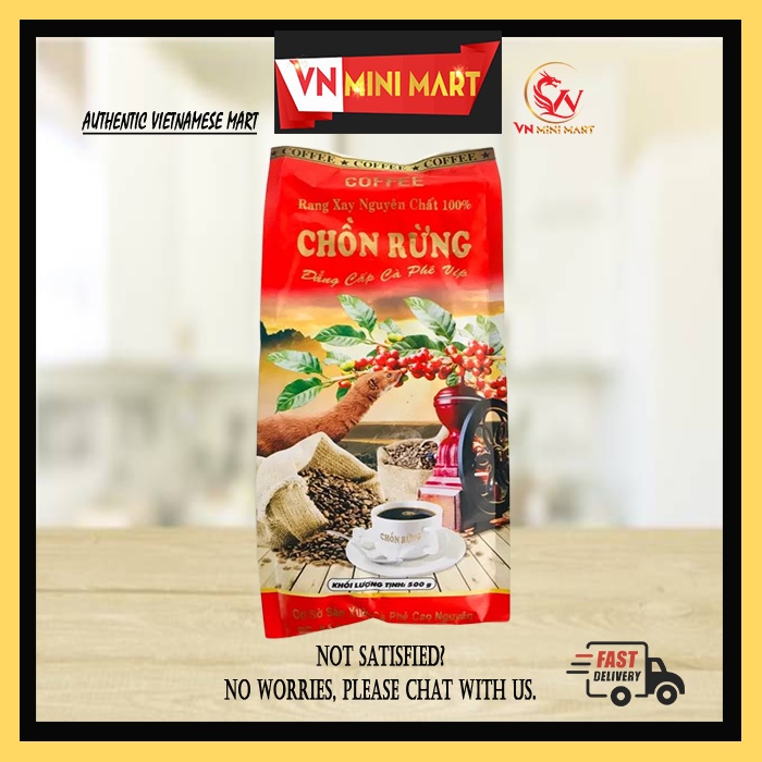 Buon Ma Thuot Weasel Coffee 1 pack 500g - Cà Phê Chồn Rừng Gói 500g (Ca ...