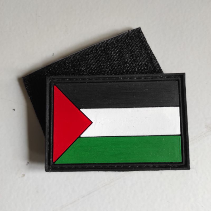 Palestine Flag rubber patch/velcro rubber emblem patch | Shopee Malaysia