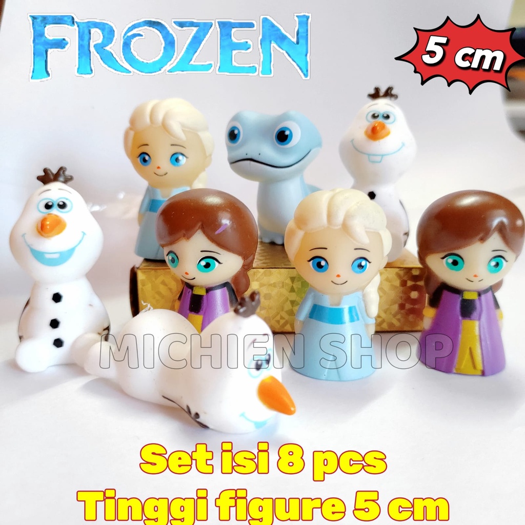 Frozen Figure set contains 8 pcs Birthday cake decoration cake Topper ...