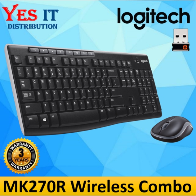 LOGITECH MK270R WIRELESS KEYBOARD MOUSE COMBO | Shopee Malaysia