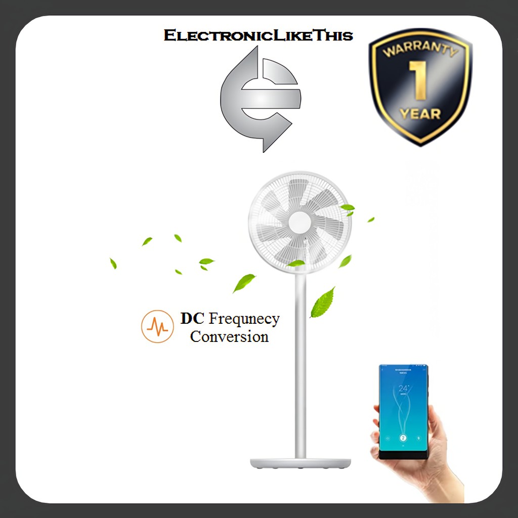 Xiaomi Smartmi Smart Fan Portable DC Inverter APP Control Standing Fan ...