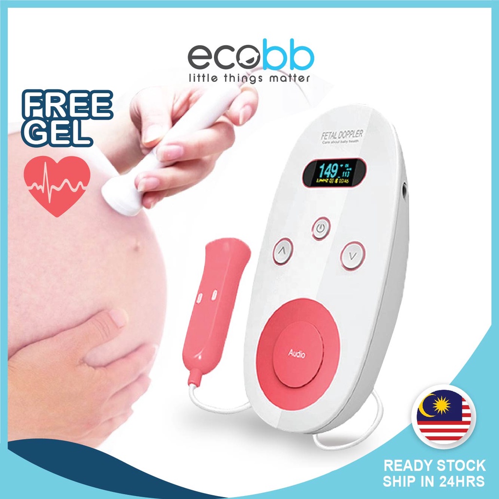 Fetal Doppler Stethoscope Sonar Doppler Fetal Monitor Prenatal Portable ...