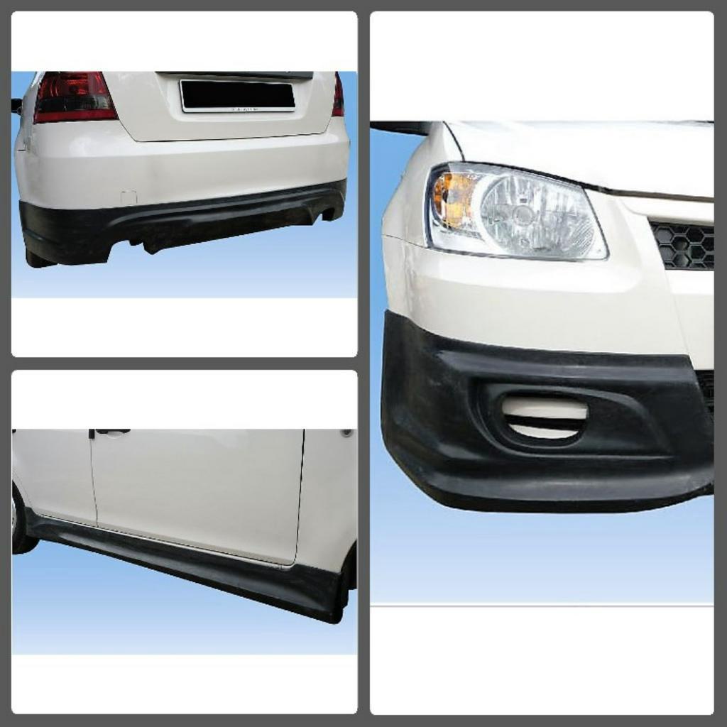 Proton Saga 2nd Generation BLM Skirting Body Kit PU Ready Stock ...