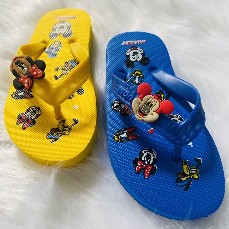 Mickey Mouse flip-flops for boys and girls are super hot hits | Shopee ...