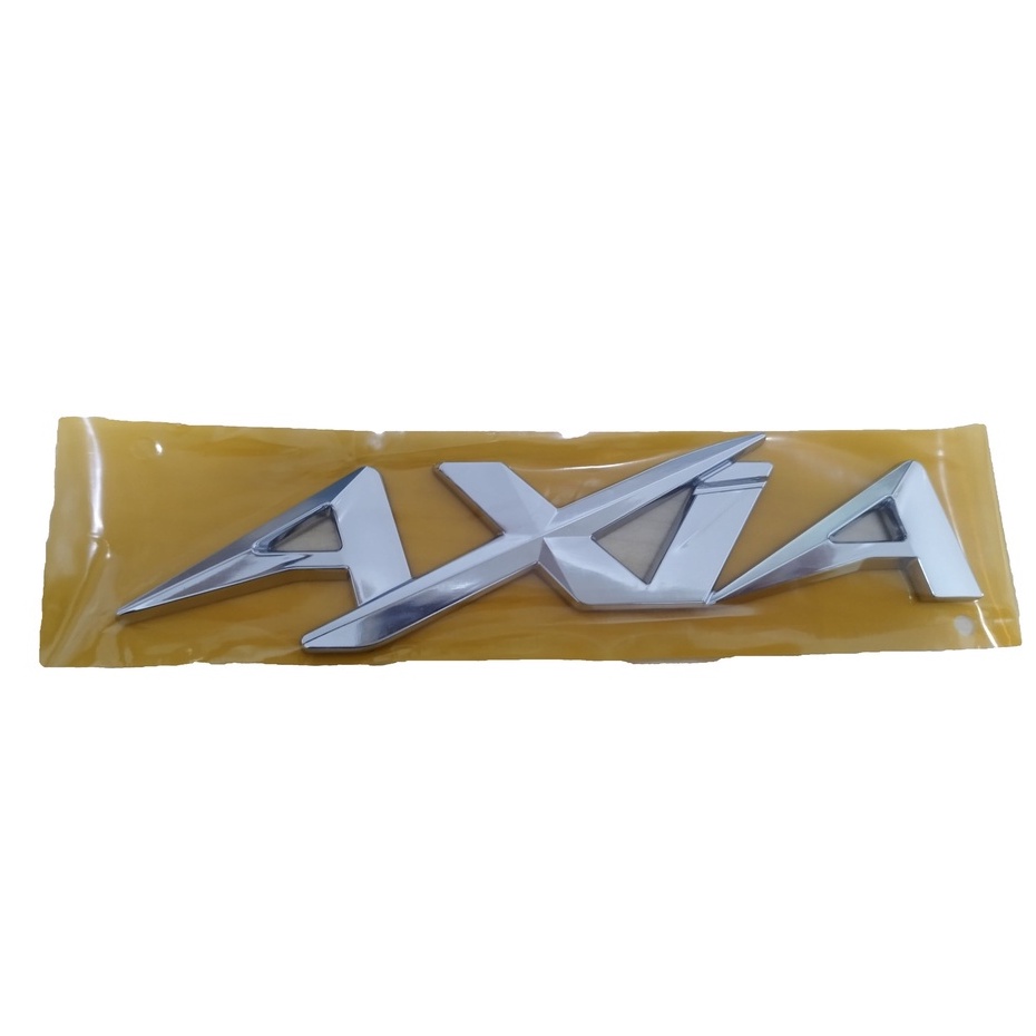 ORIGINAL PERODUA GENIUNE AXIA REAR WORD LOGO-AXIA (CHROME) | Shopee ...
