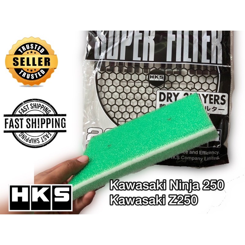 HKS AIR FILTER KAWASAKI NINJA 250 Z250 AIR FILTER NINJA 250 | Shopee ...