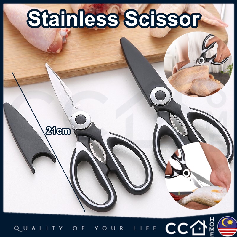 Scissor Stainless Steel Kitchen Professional Multi Function Gunting ...