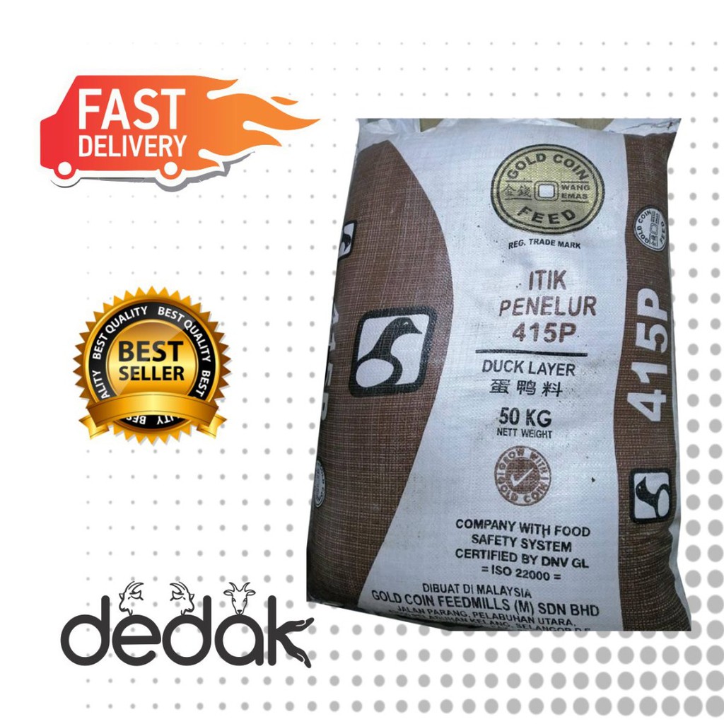 [Makanan Itik Telur] GOLD COIN ITIK TELUR 415P 50KG | Shopee Malaysia