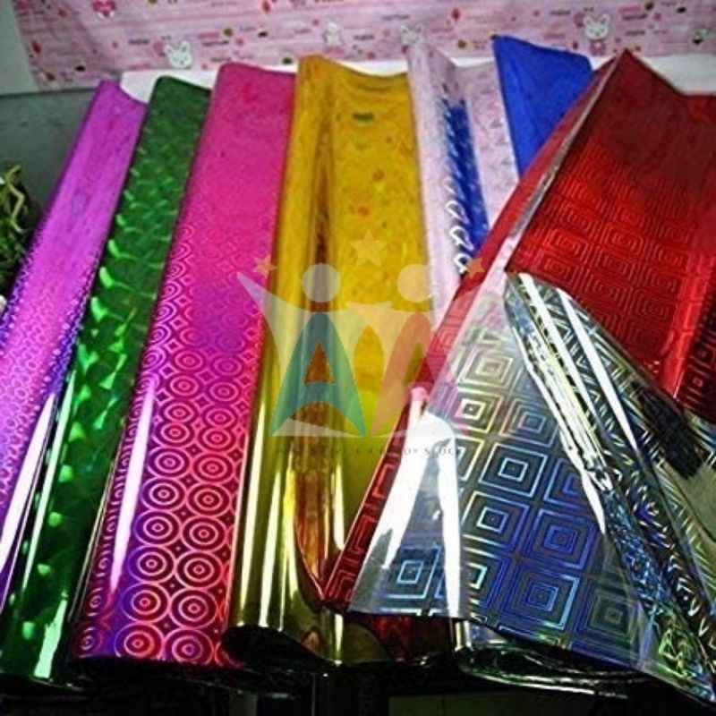 Plastic HOLOGRAM Gift Wrap parcel Gift Wrapping Paper | Shopee Malaysia