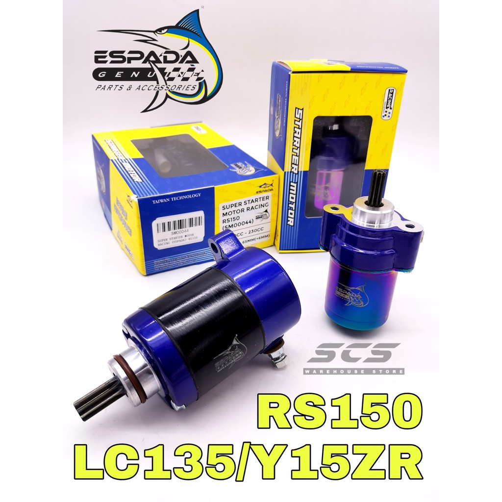 Espada Super Starter Motor Racing LC135 Y15ZR Y15 Ysuku RS150 BIG BORE ...