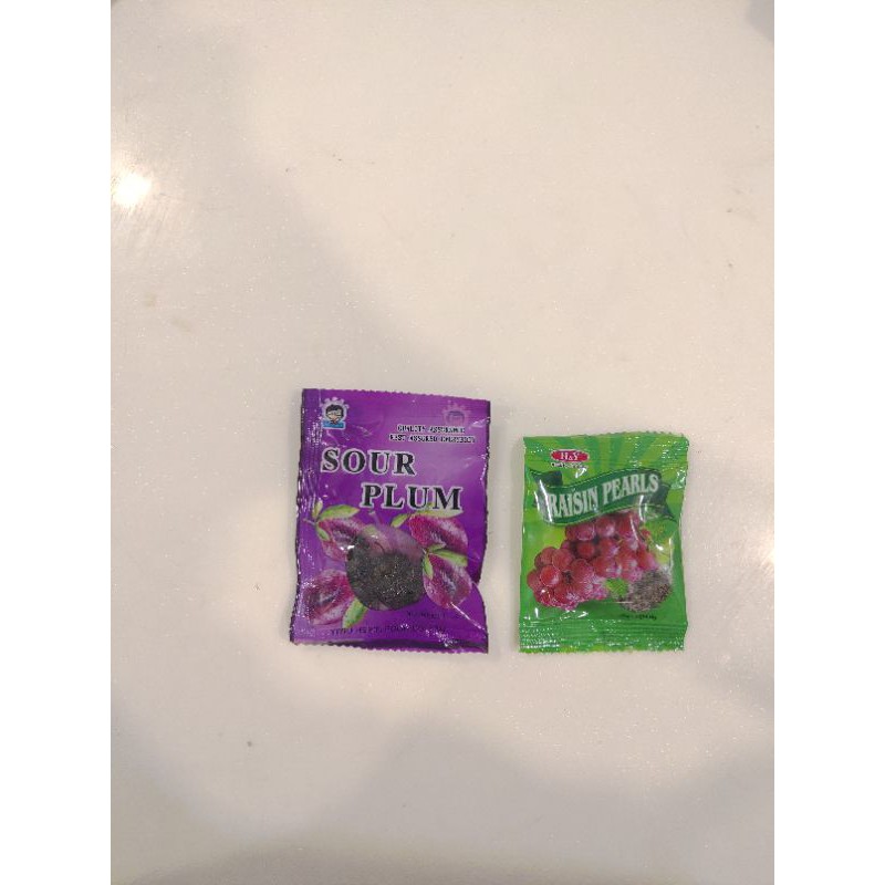 SOUR PLUM 10G / RAISIN PEARLS 10G CANDIES CHILDHOODS / gula gula budak ...