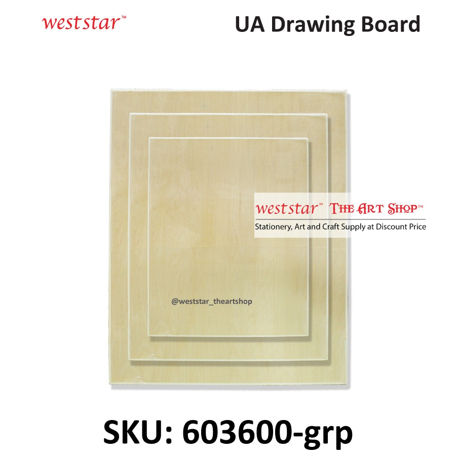 [WESTSTAR] UA Wooden Drawing Board / Wooden Board / Sketch board ...