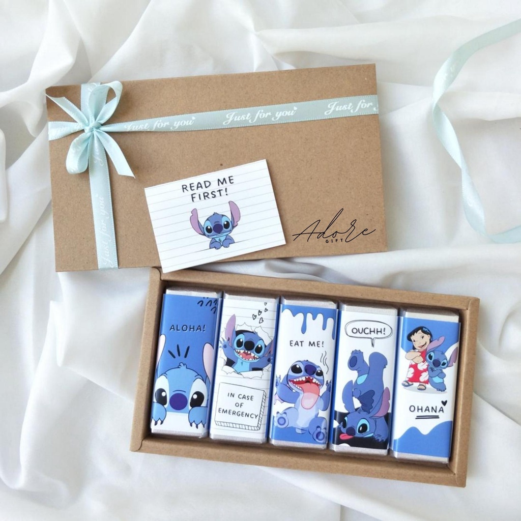 Lilo & Stitch chocolate box with personalized greeting card | surprise ...
