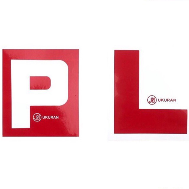 STICKER MOTOR LESEN L/LESEN P SET FRONT N REAR 2PCS | Shopee Malaysia