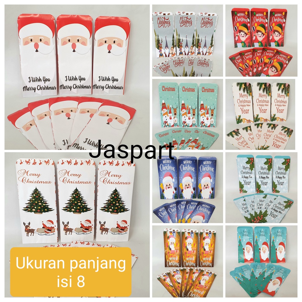CHRISTMAS ANGPAO MERRY CHRISTMAS HONGBAO CHRISTMAS ENVELOPE LONG SIZE ...
