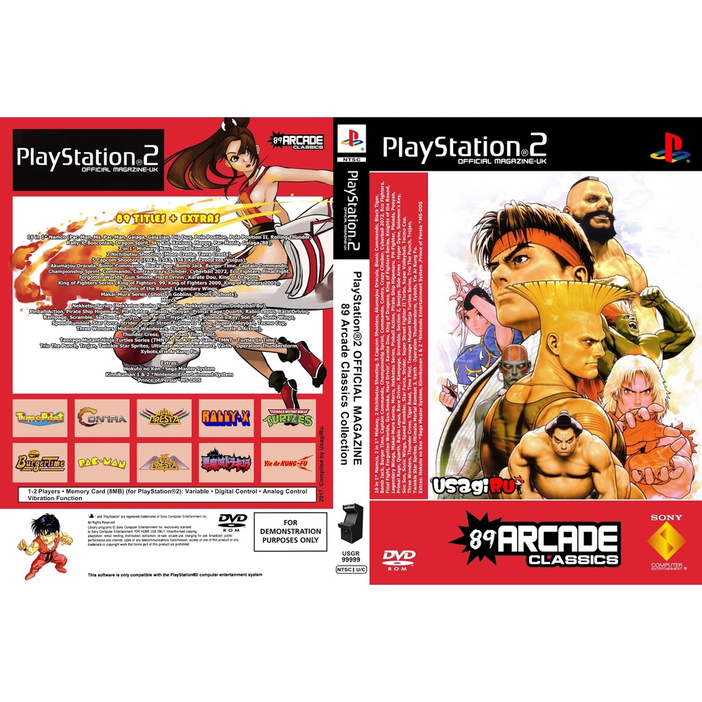 PS2 DVD 89 ARCADE CLASSICS | Shopee Malaysia