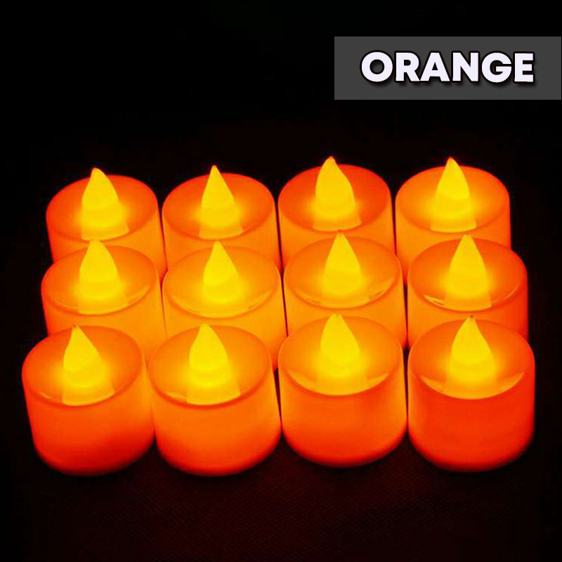 𝗙𝗥𝗘𝗘 𝗕𝗔𝗧𝗧𝗘𝗥𝗬 𝗫𝟮 》 Flicker Flameless Smokeless Romantic Mini LED Candle ...