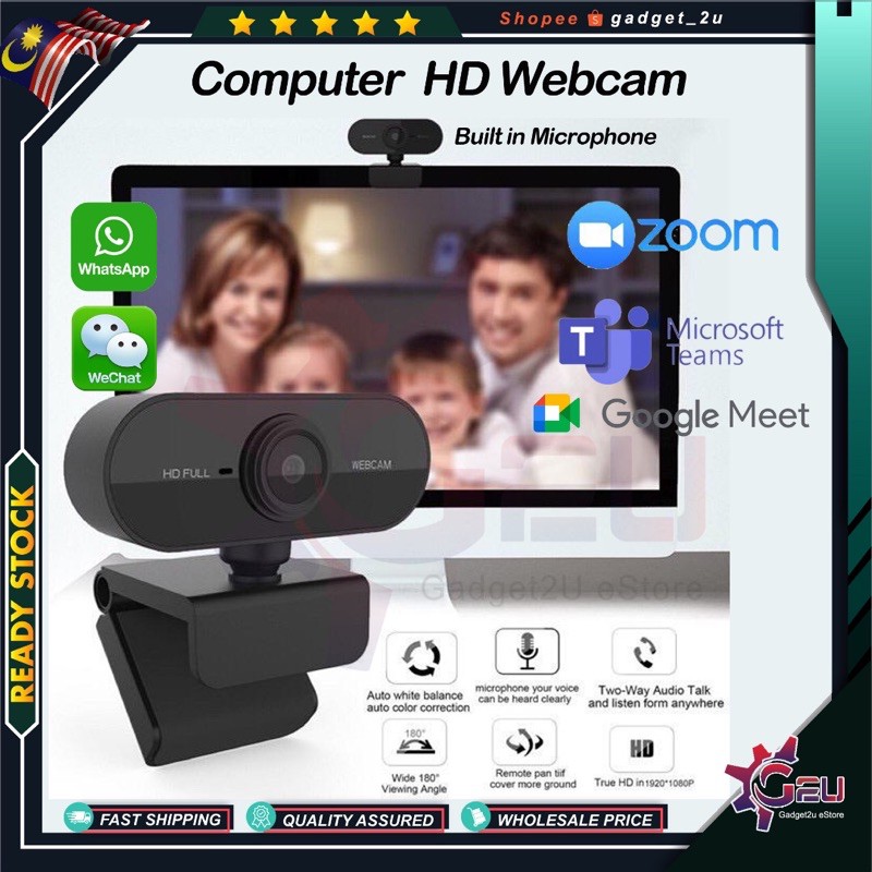 HD 720P,1080P & 2K USB Webcam With Built in Microphone,X11,A13,Q17 Plug ...