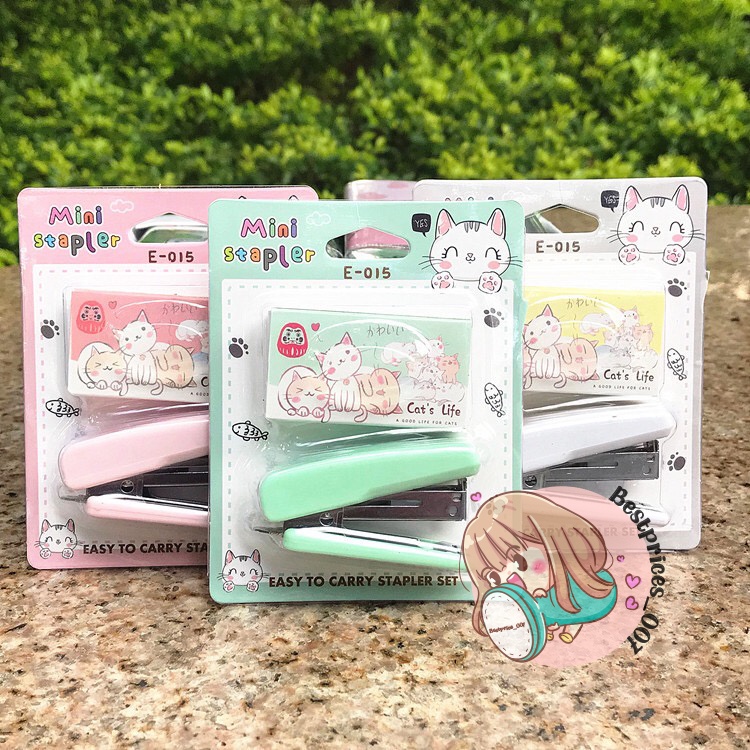 Mini Cute Stapler Set 12 Cards Shopee Malaysia