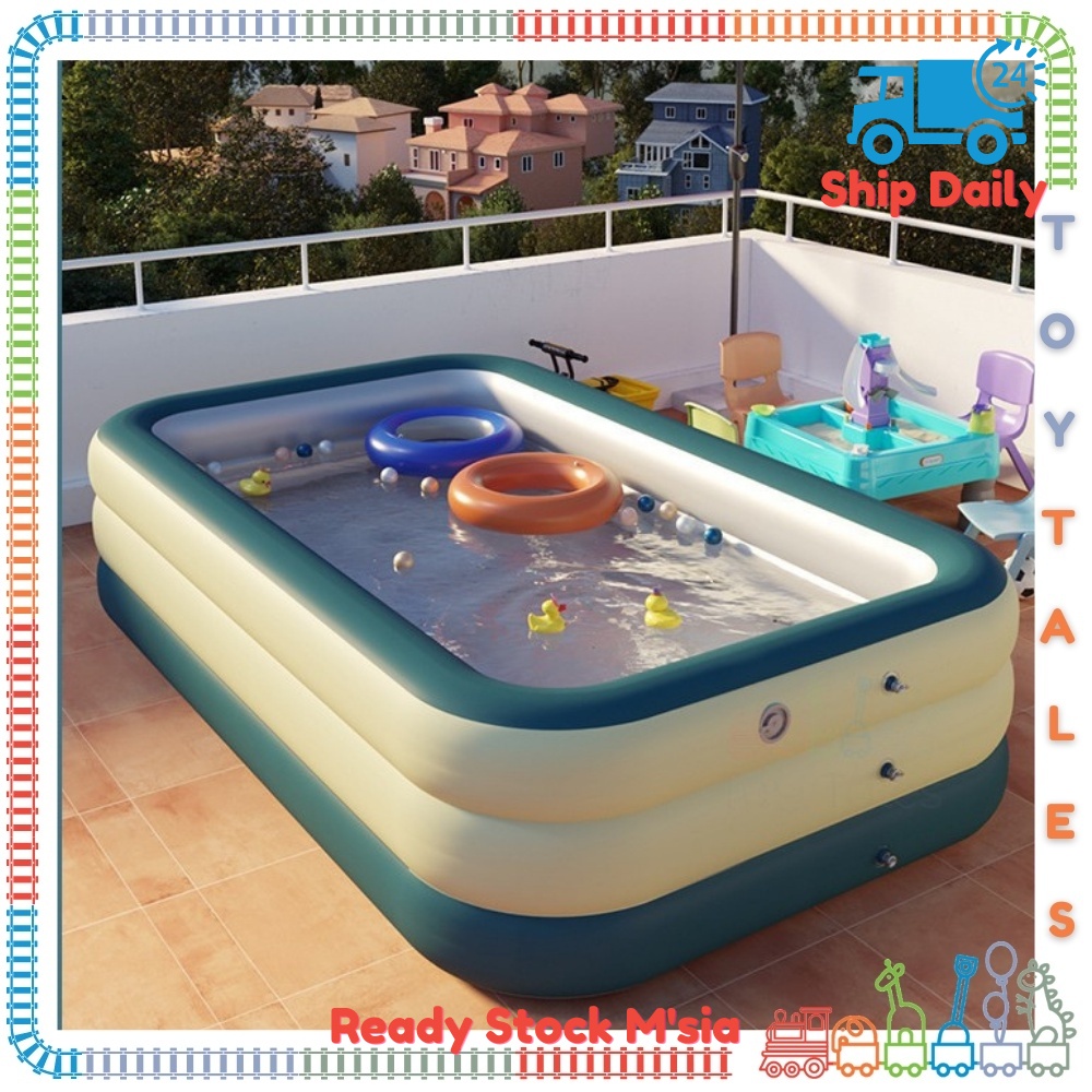 200cm LARGE Inflatable Swimming Pool / Ball Pit Thick PVC Cheap Small ...