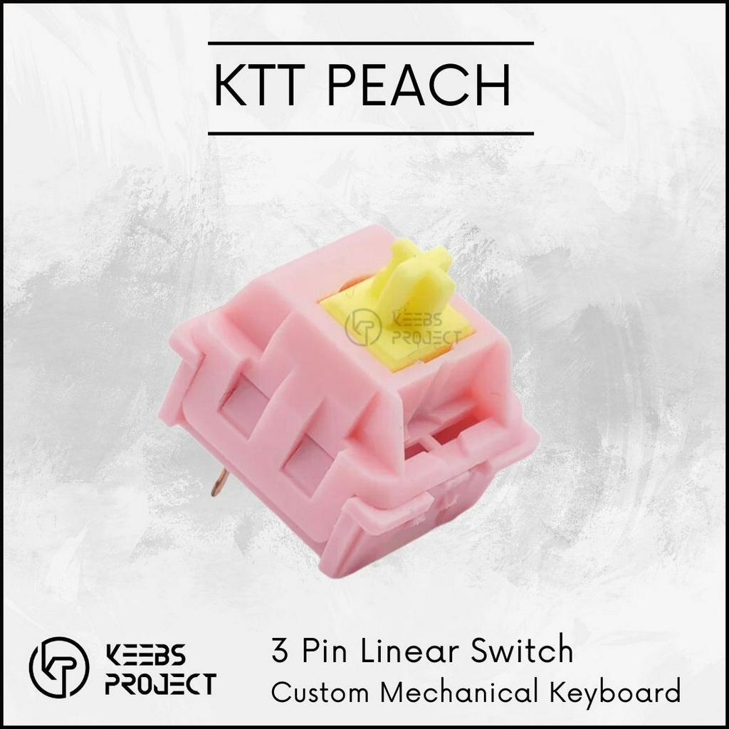 [READY STOCK] KTT Peach (Newest) Linear Switch 3 pin Ready Stock ...