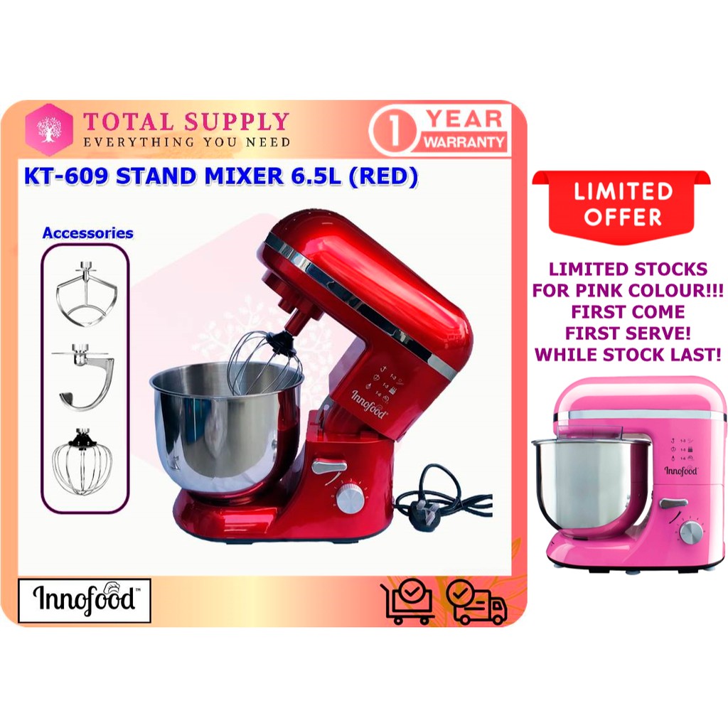 KT-609 6.5L STAND MIXER INNOFOOD KT609 INNOFOOD MIXER/KT580 5.5L 1000W STAND MIXER | Shopee Malaysia