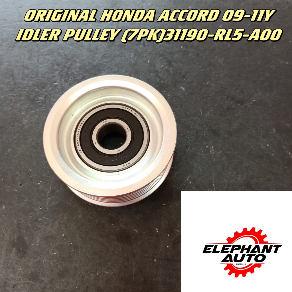 ORIGINAL HONDA ACCORD 09-11Y IDLER PULLEY (7PK) 31190-RL5-A00 | Shopee ...