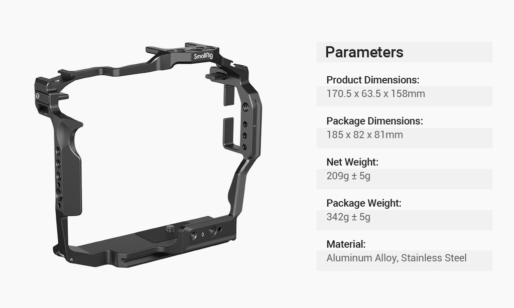 SmallRig Camera Cage for Canon EOS R3 All-in-one Full Cage with Arca ...