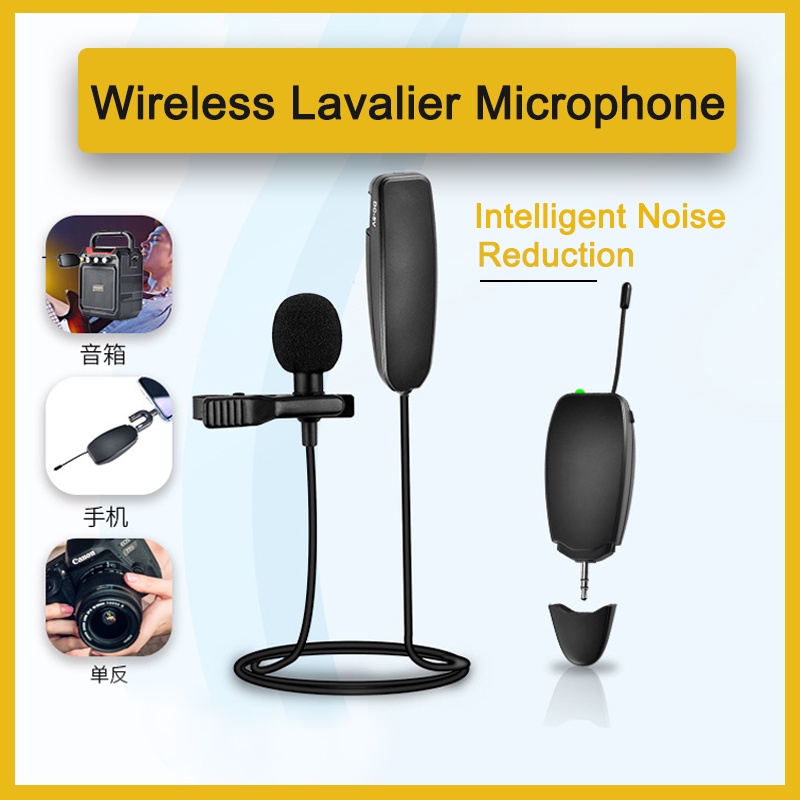 Portable Live Streaming Smartphone Lavalier Wireless Microphone Live ...