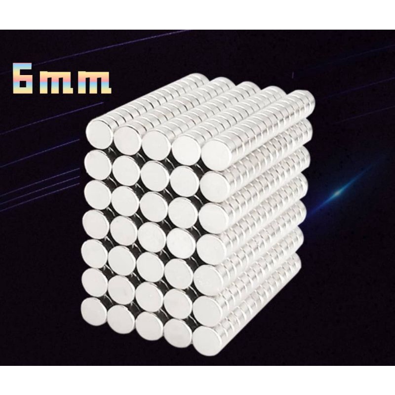 Power Magnet(Round/Square)1pc【Round:4mm/5mm/6mm/8mm】【Thickness:1mm/2mm ...
