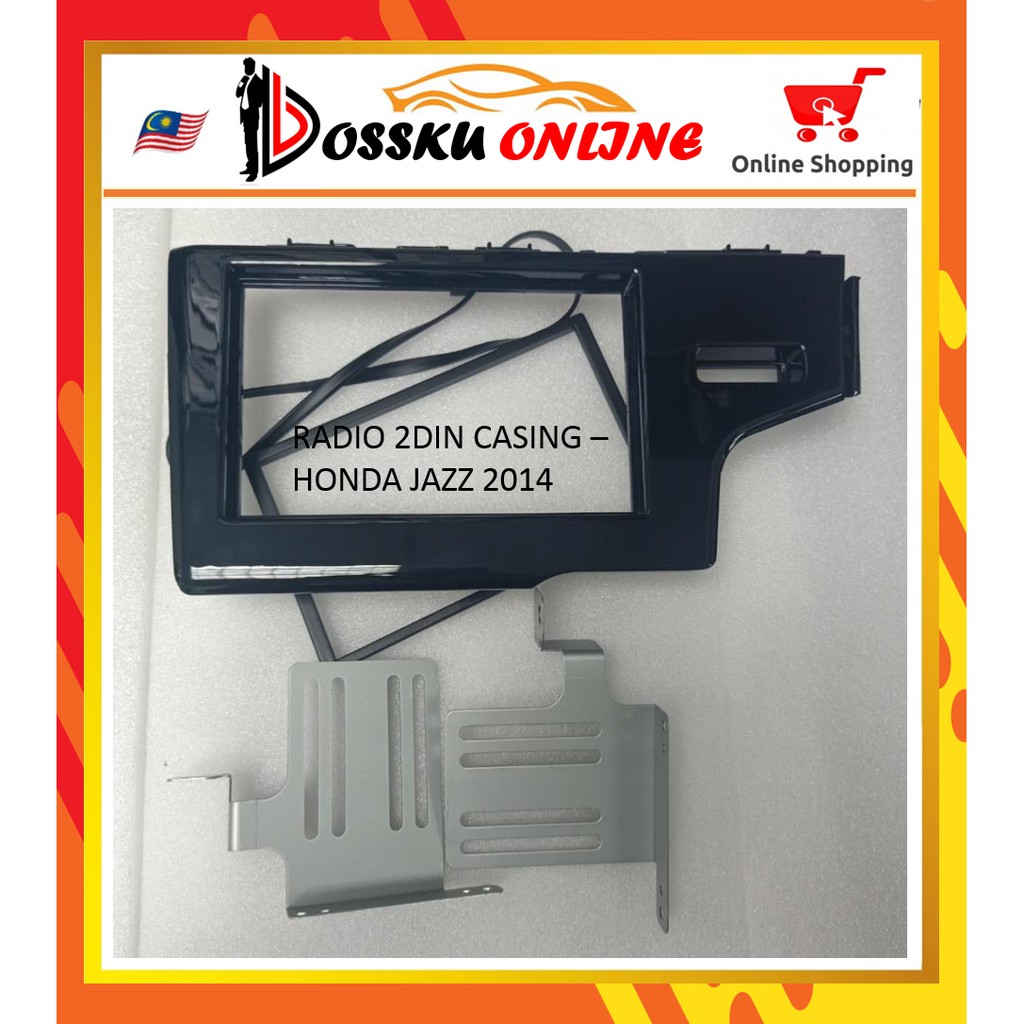 Car Audio Player 7'' Casing For Honda Jazz 2014 - 2018 UV Black Colour ...