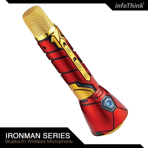 infoThink Iron Man Wireless Bluetooth Microphone / Cordless Mic ...