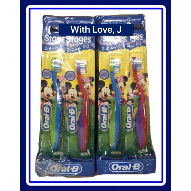 Oral - B CHILDREN'S TOOTHBRUSH STAGES 2 EXTRA SOFT (2 - 4 YEARS ...