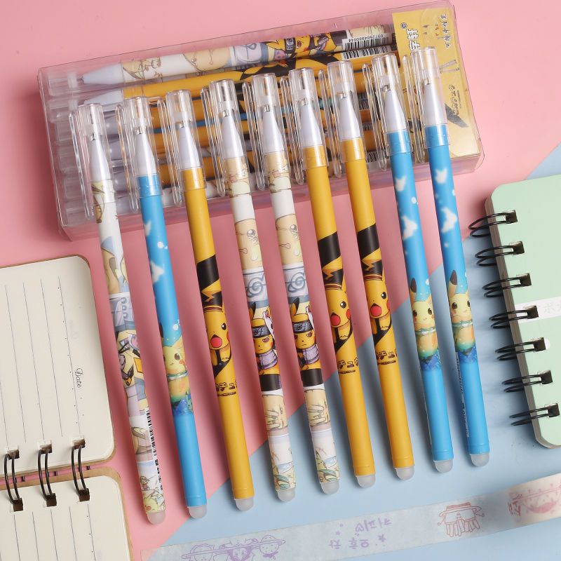 Pokemon erasable pen gel pen magic eraser pen 0. 5 fountain pen ...