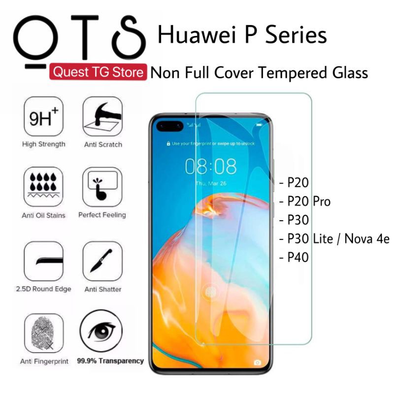Huawei P20 P20 Pro P30 P30 Pro P30 Lite Nova 4e P40 2.5D Non Full ...