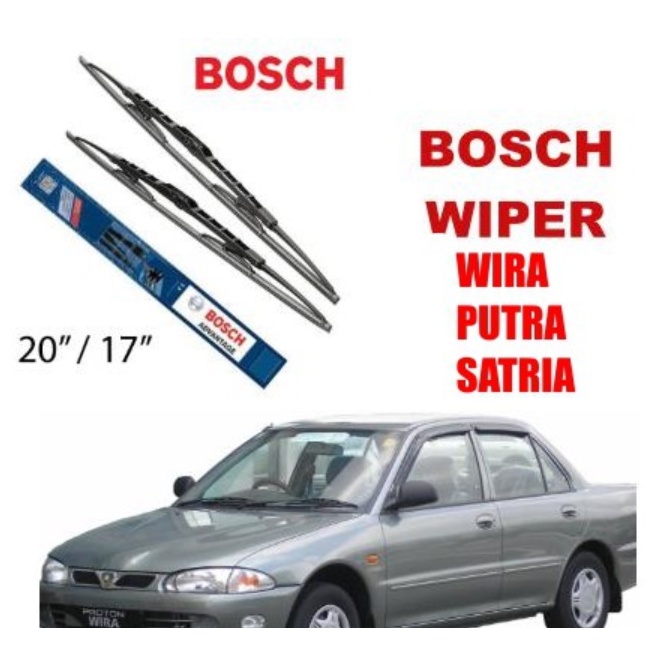 BOSCH ADVANTAGE WIPER PROTON WIRA SATRIA PUTRA 17/20 | Shopee Malaysia