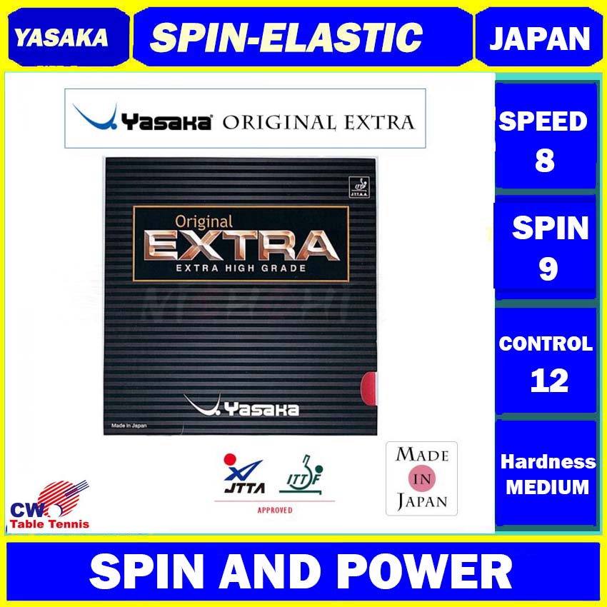 Yasaka ORIGINAL EXTRA HIGH GRADE SPIN AND POWER TABLE TENNIS RUBBER PING PONG GETAH TABLE TENNIS ...