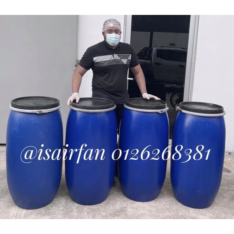 Tong biru 160 liter gred AAA bersih cantik | Shopee Malaysia