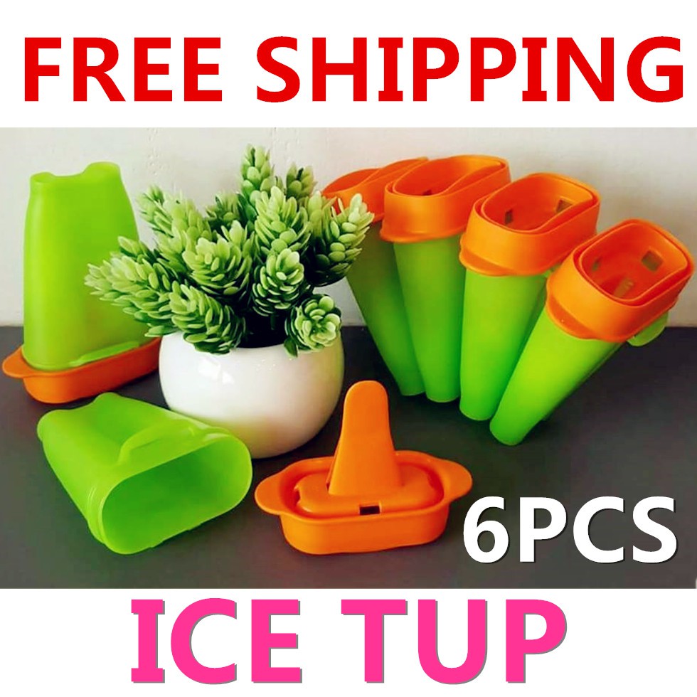 Tupperware Ice Tup 6x65ml with holder (8.1cm L X 4.6cm W X 10.1cm H ...