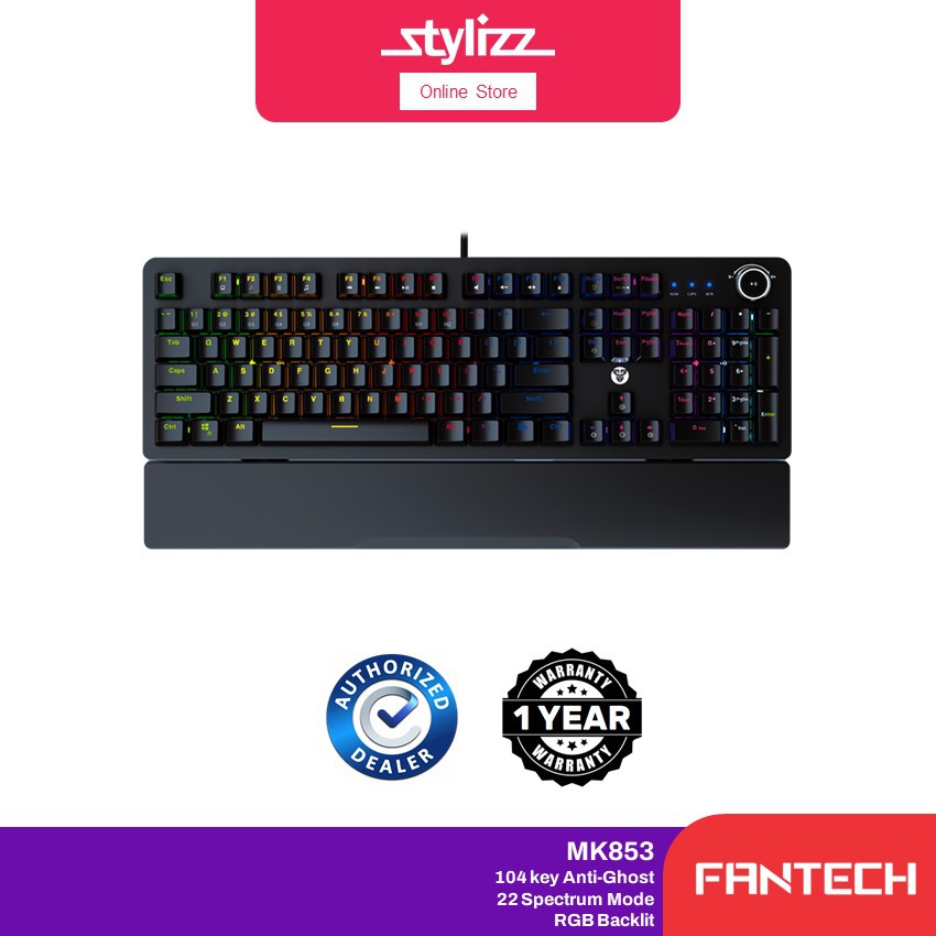 Gaming Mechanical Keyboard Fantech Max Power - Switch Blue Or Red MK853 ...