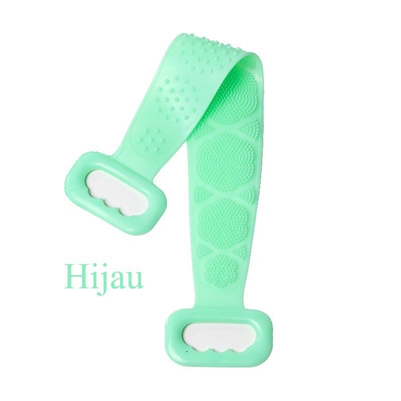 🛀 Bath Scrubber Shower Silicone Back Scrubber Handle Body Washer