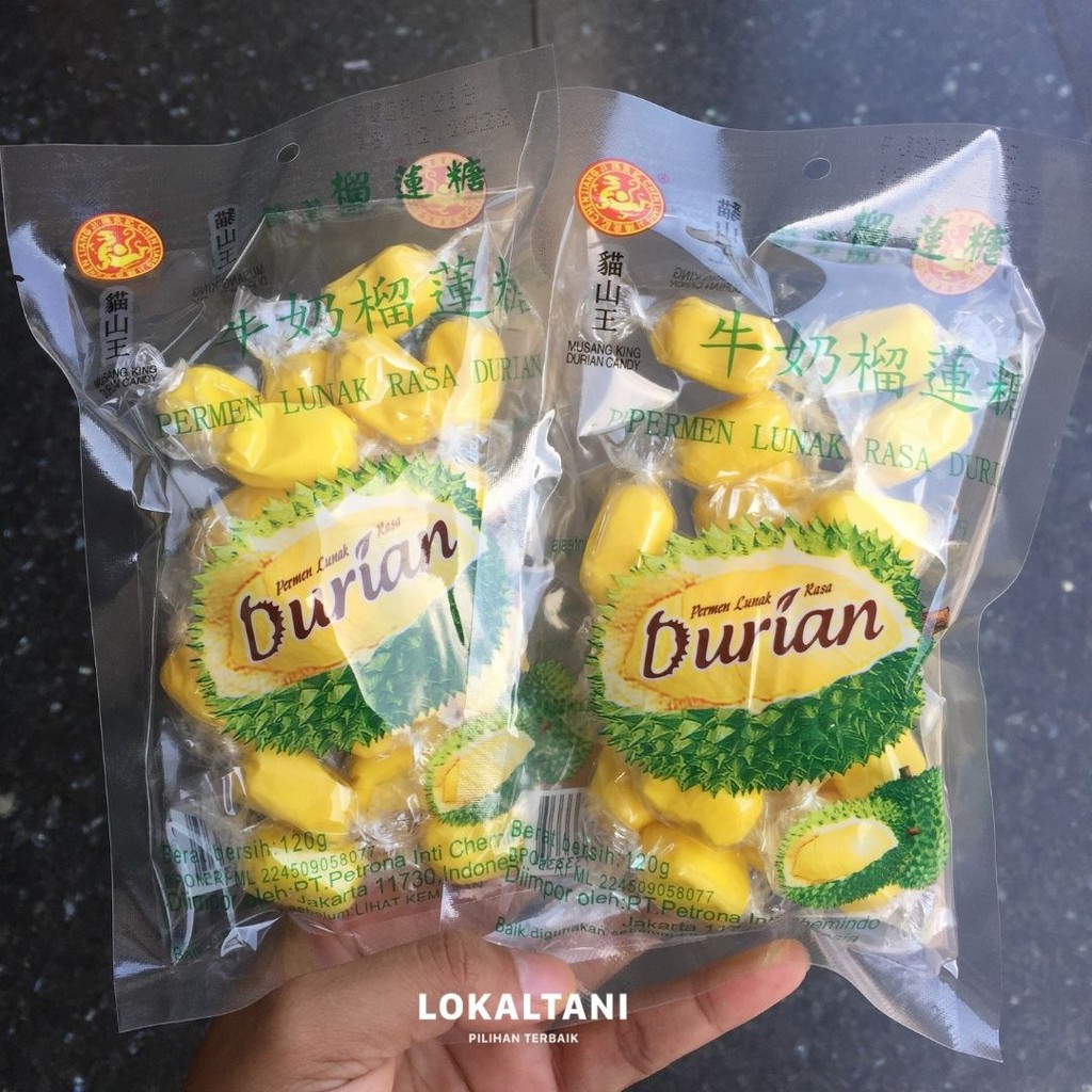 Musang King Durian Flavored Soft Candy 120g / Musang King Durian Candy ...
