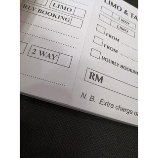 Taxi Receipt /Teksi Resit / MYTAXI / LIMO | Shopee Malaysia