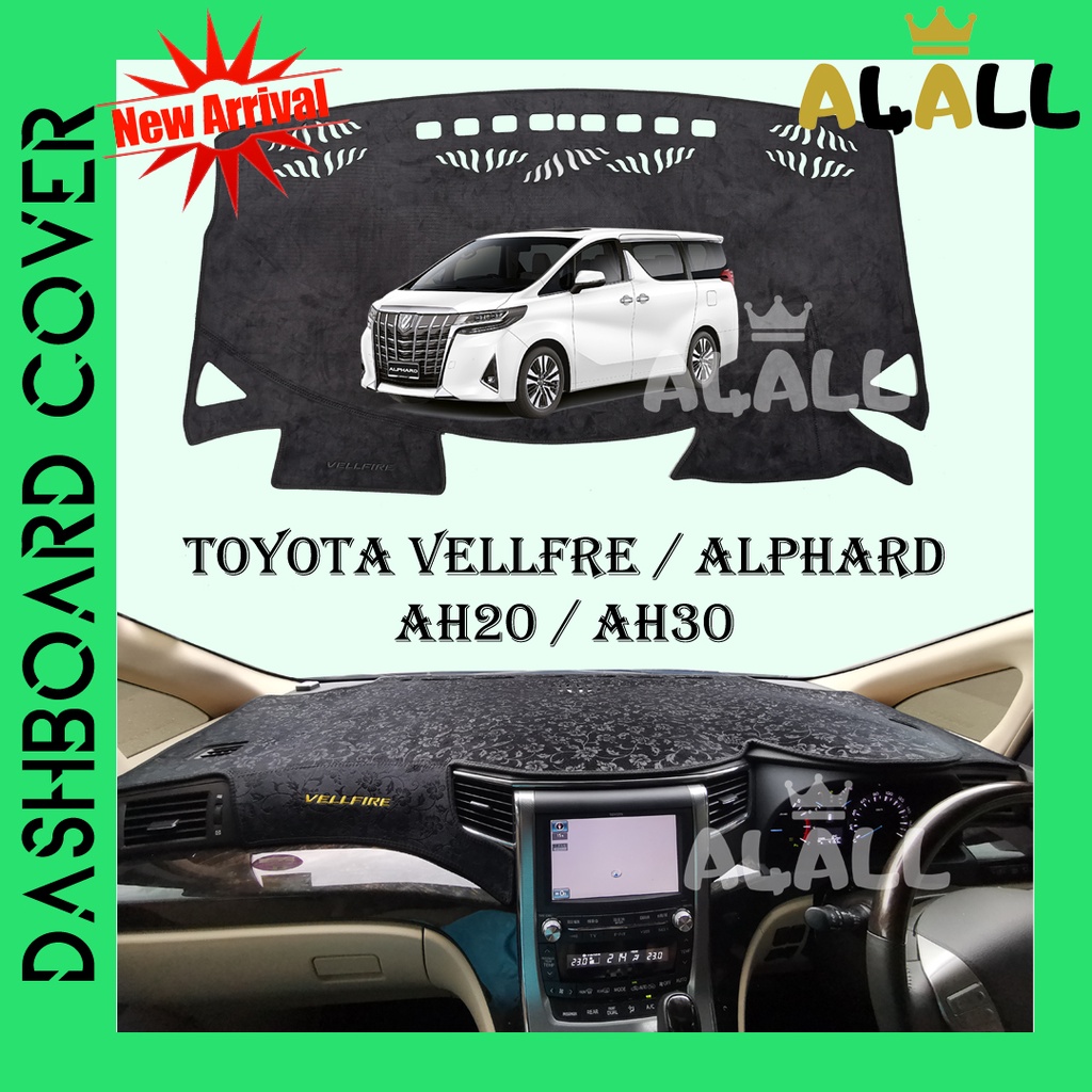 Toyota Alphard Vellfire Ah20 AH30 Leather Dashboard Cover (Ready Stock ...