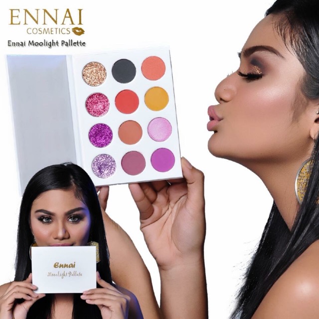 Ennai Moonlight Eyeshadow Pallette (PROMO FREE GLITTER PALLETTE ...