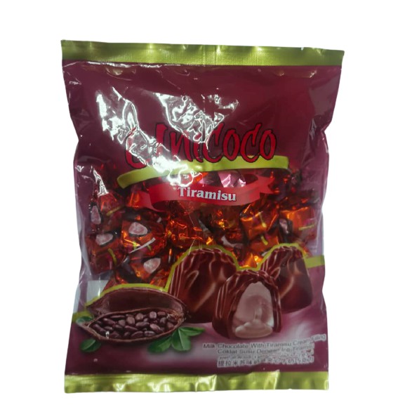 UNICOCO MILK CHOCOLATE WITH TIRAMISU CREAM FILLING 400GM POUCH | Shopee ...