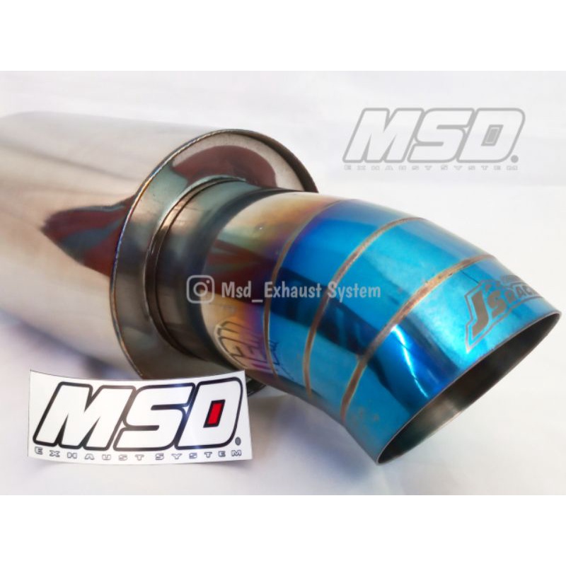 Js RACING Car Exhaust Sound Dry Bass Original Full Stainless | Shopee ...