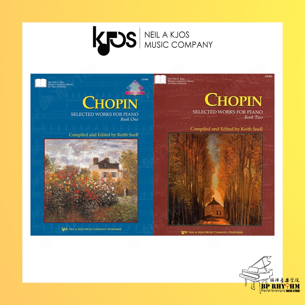 Chopin Selected Works for Piano Book 1 & 2 by Keith Snell | Kjos ...