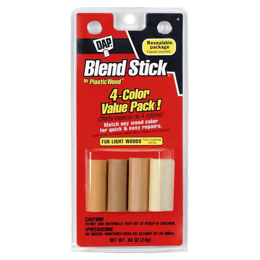 🇺🇸 DAP Blend Stick Plastic Wood 4- Color Value Pack for Light Wood ...