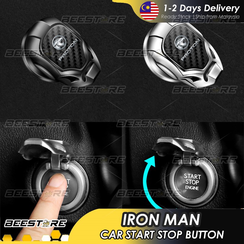 PROTON 𝐏𝐔𝐒𝐇 𝐒𝐓𝐀𝐑𝐓 𝐁𝐔𝐓𝐓𝐎𝐍 Keyless Cover SAGA PERSONA IRIZ Accessories ...